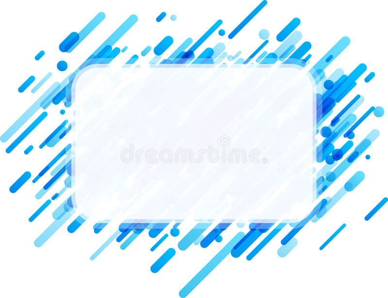 Fondo Abstracto Azul Rectangular En Blanco Ilustración del Vector ...