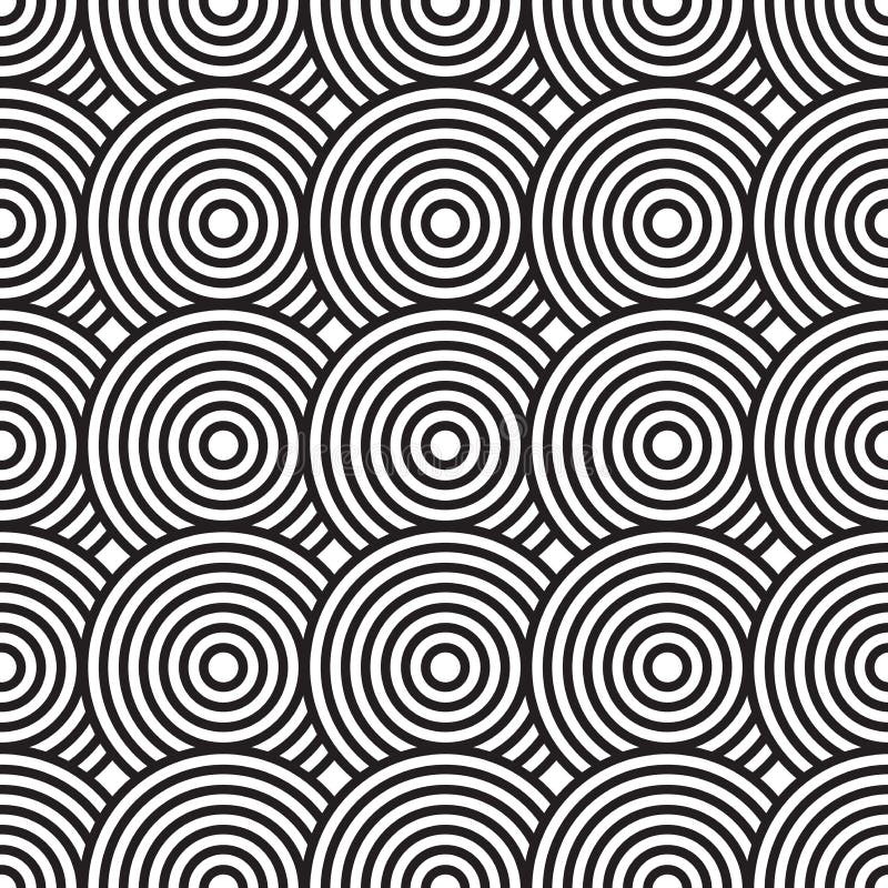 Fondo Abstracto Blanco Y Negro Con Los Círculos Ilustración del Vector ...