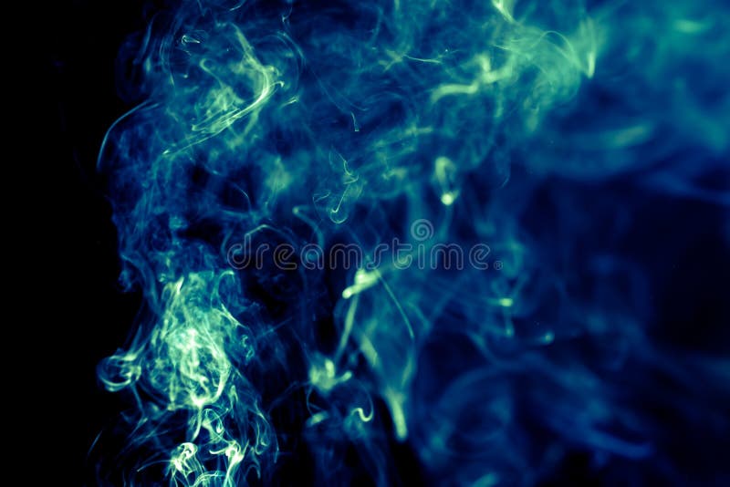 Fondo Abstracto Con Humo Coloreado Del Azul Foto de archivo - Imagen de ...