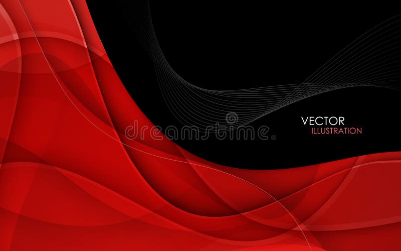 Fondo Abstracto Con Las Líneas Rojas Vector Ilustración del Vector ...
