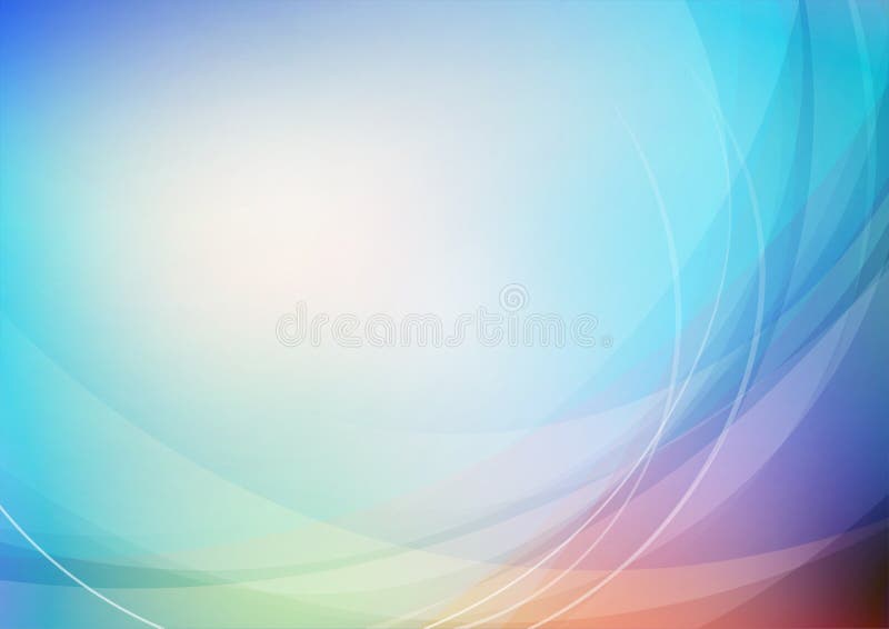 Fondo Abstracto De Colores Curvos Ilustración del Vector - Ilustración ...