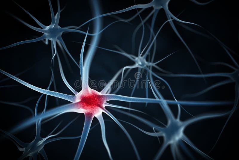 Fondo Abstracto De Las Neuronas Stock de ilustración - Ilustración de ...