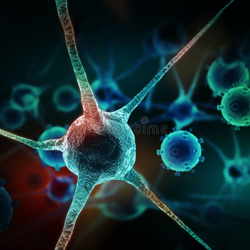 Fondo Abstracto De Las Neuronas Foto de archivo - Imagen de macro ...