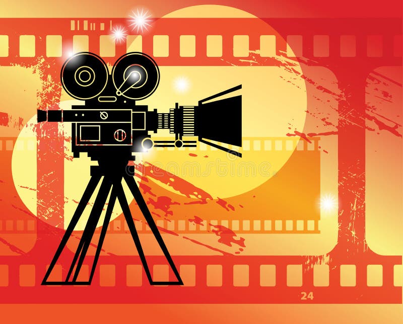 Fondo abstracto del cine ilustración del vector. Ilustración de ...