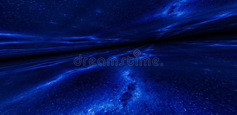 Fondo Abstracto Del Espacio Azul Profundo Sifi Stock de ilustración ...