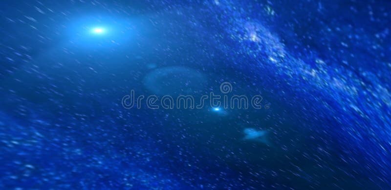 Fondo Abstracto Del Espacio Azul Profundo Sifi Stock de ilustración ...