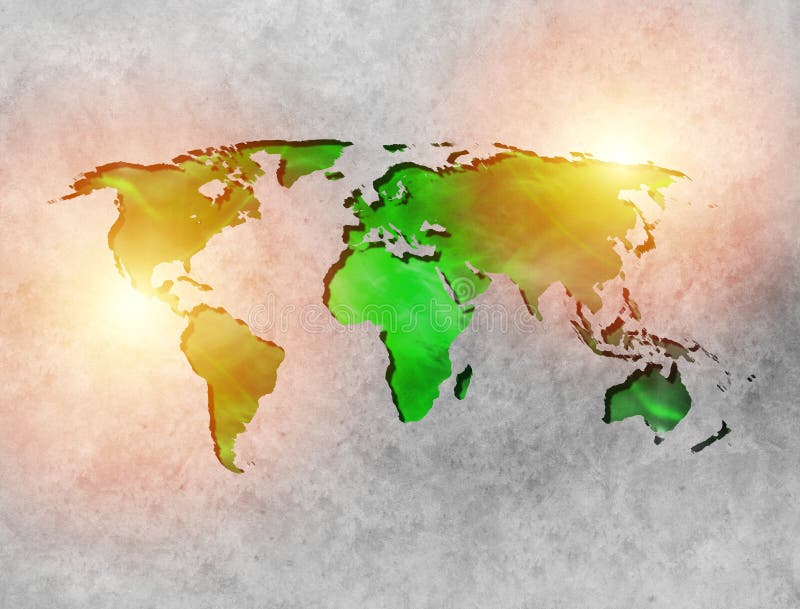 Fondo Abstracto Del Mapa Del Mundo Con Textura Foto de archivo - Imagen ...