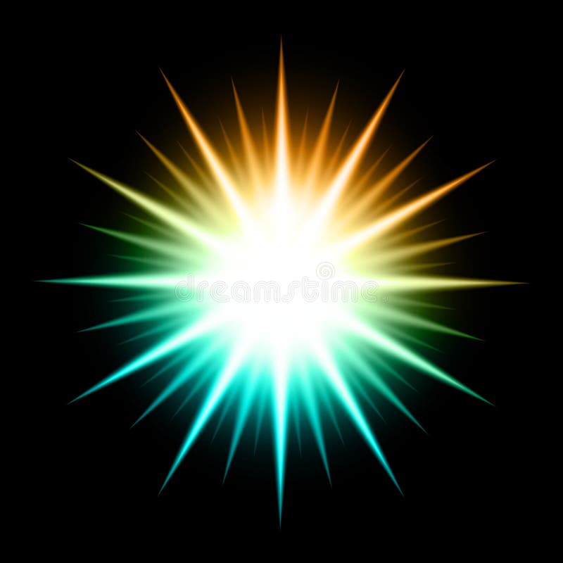 Fondo Abstracto Del Vector Con La Estrella Que Brilla Intensamente ...