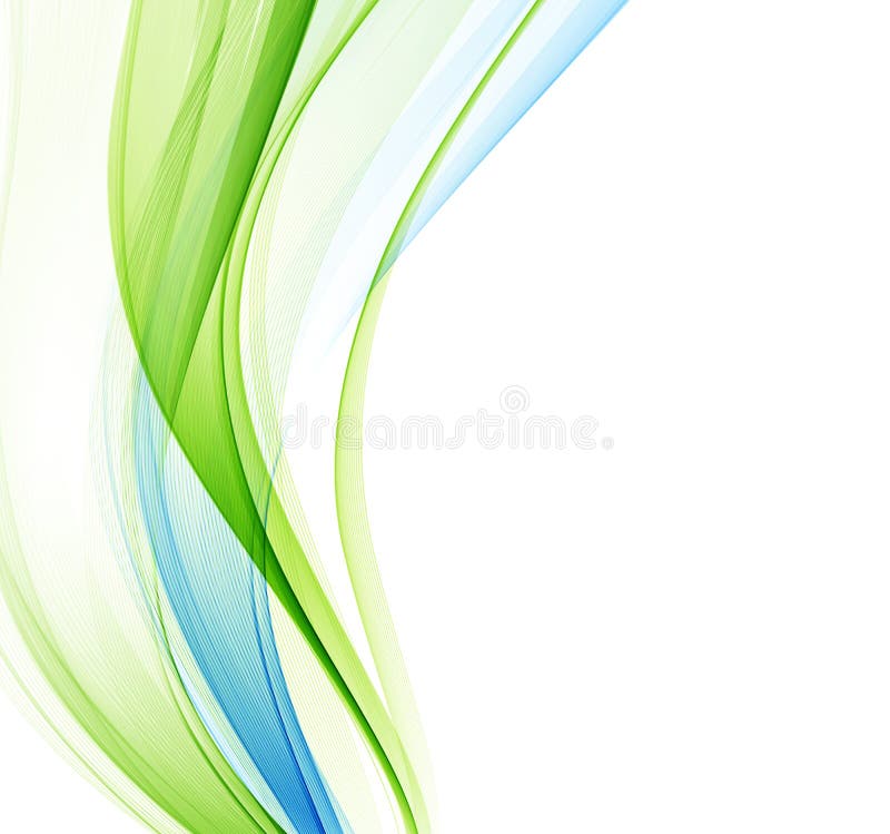 Fondo Abstracto Del Vector, Verde Azul Ondulado Ilustración del Vector ...