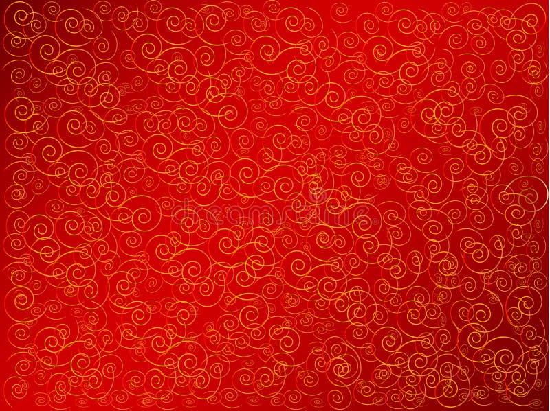 Fondo Abstracto En Rojo Y Oro Stock de ilustración - Ilustración de ...