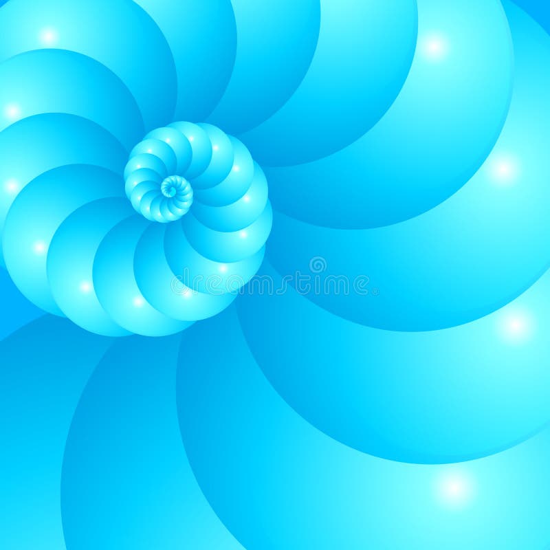 Fondo Abstracto Espiral Azul Del Vector Ilustración del Vector ...
