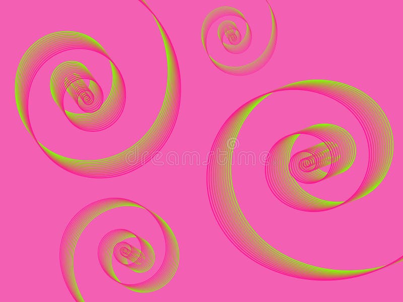 Fondo Abstracto, Espirales Coloreados Ilustración del Vector ...