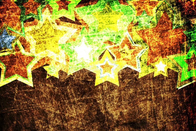 Fondo Al Azar De Las Estrellas De Grunge Stock de ilustración ...