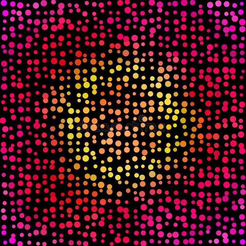 Fondo Al Azar De Los Círculos Ilustración del Vector - Ilustración de ...