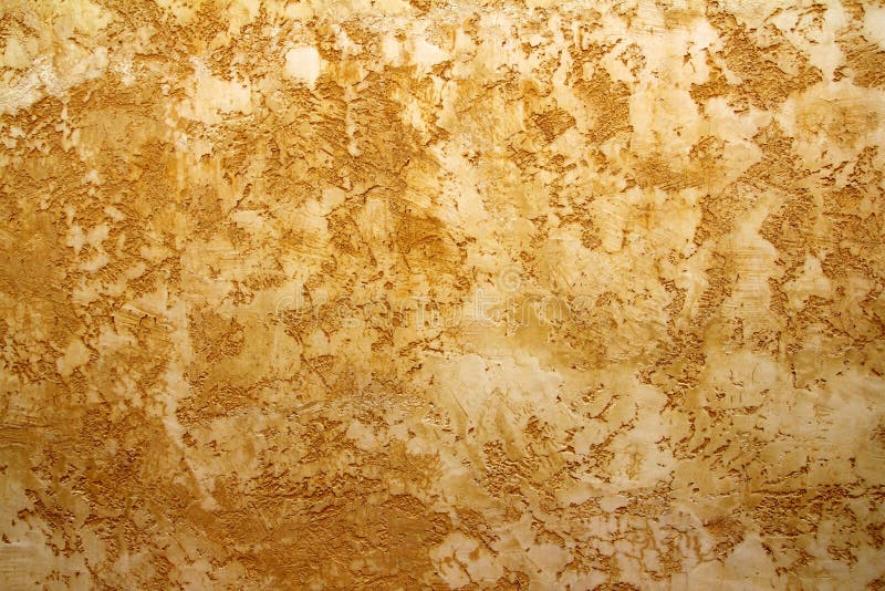 Fondo Amarillo Ocre Del Grunge De La Textura De La Pared Foto de ...