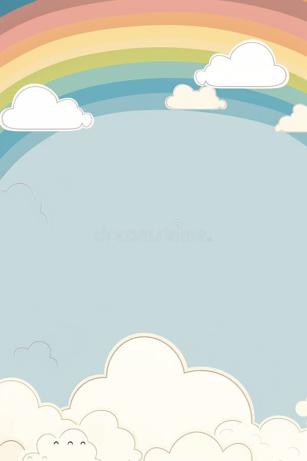 Fondo Arco Iris Con Nubes Y Un Arco Iris En El Cielo Stock de ... Fondo Arco Iris Con Nubes Y Un Arco Iris En El Cielo Stock de ...