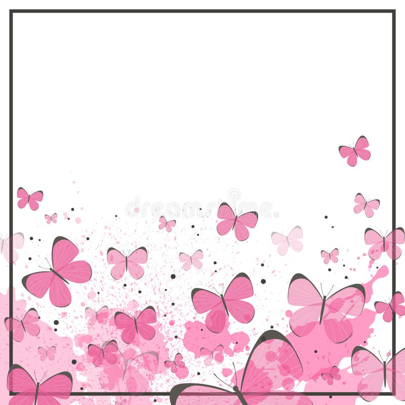 Fondo Astratto Con Le Farfalle Rosa Illustrazione di Stock ... Fondo Astratto Con Le Farfalle Rosa Illustrazione di Stock ...