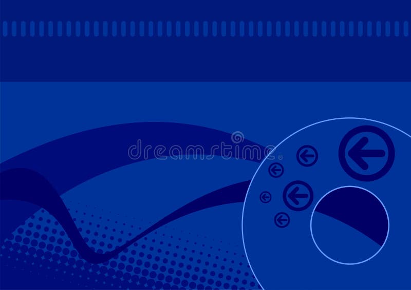 Rayas azules abstractas ilustración del vector. Ilustración de fondo ...