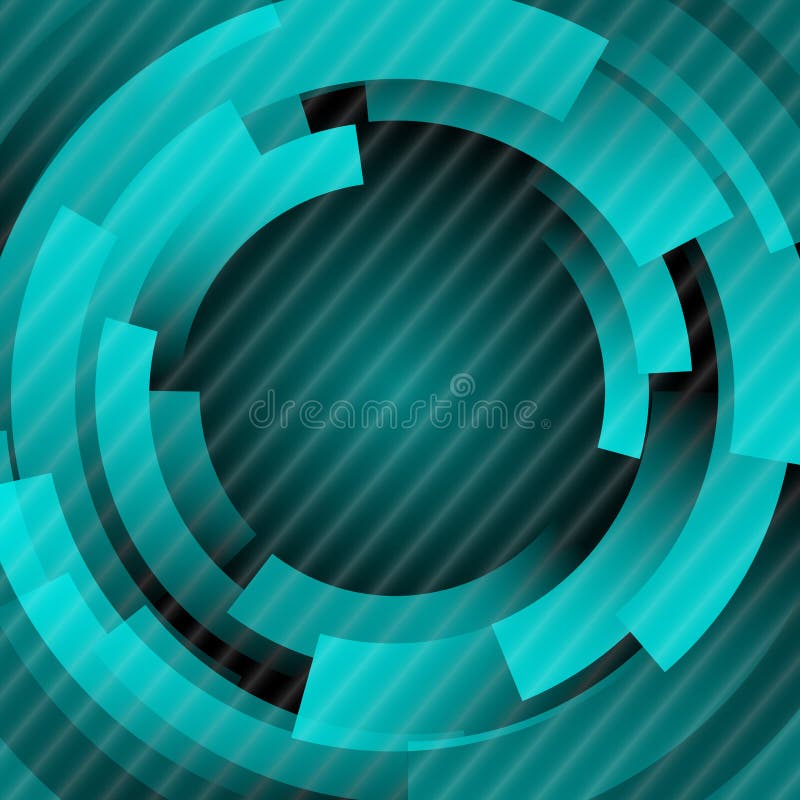 Círculos azules abstractos ilustración del vector. Ilustración de ...