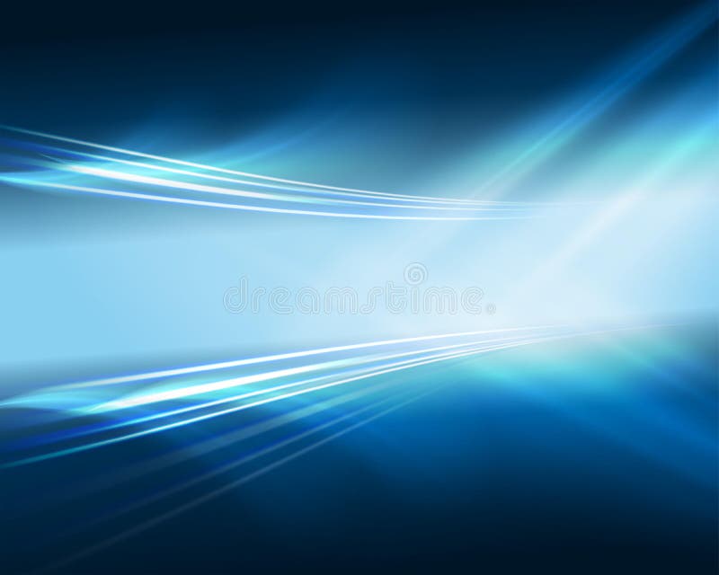 Fondo Azul Abstracto Con Los Rayos Brillantes Ilustración del Vector ...