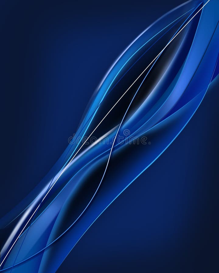 Fondo Azul Abstracto Con Ondas Stock de ilustración - Ilustración de ...