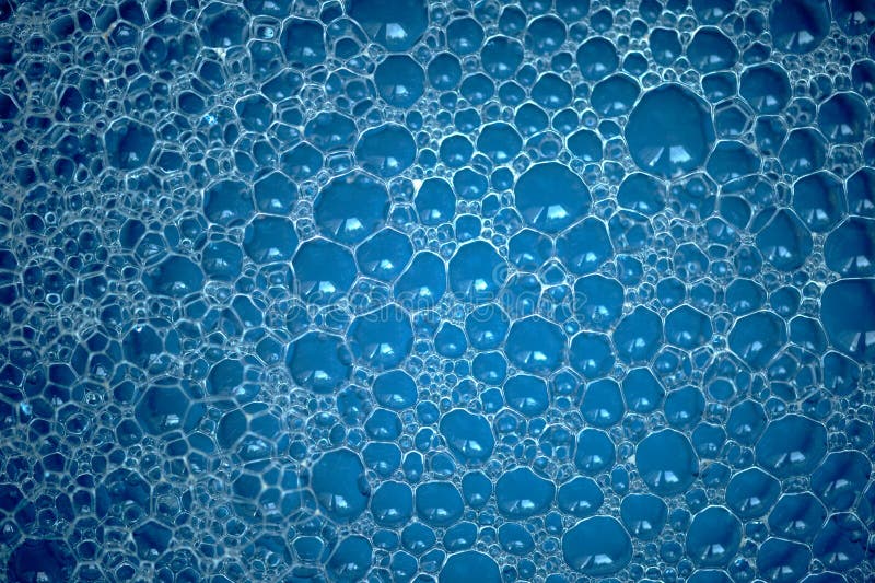 Fondo Azul Abstracto De La Burbuja Imagen de archivo - Imagen de mojado ...