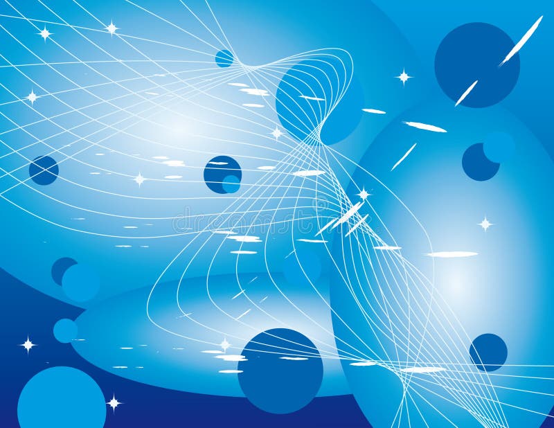 Fondo Azul Abstracto Del Espacio Ilustración del Vector - Ilustración ...