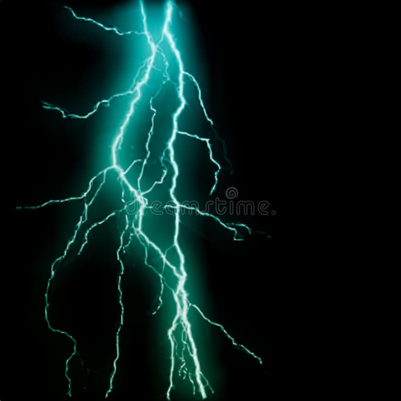 Fondo Azul Abstracto Del Flash Del Relámpago. Vector Ilustración del ...