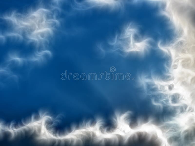 Fondo Azul-blanco Abstracto ?cielo Y Nubes? Stock de ilustración ...