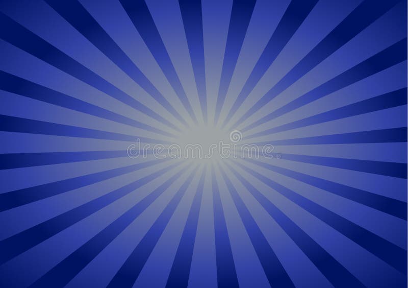 Fondo Azul Con Las Líneas Que Corren Hacia Centro Stock de ilustración ...