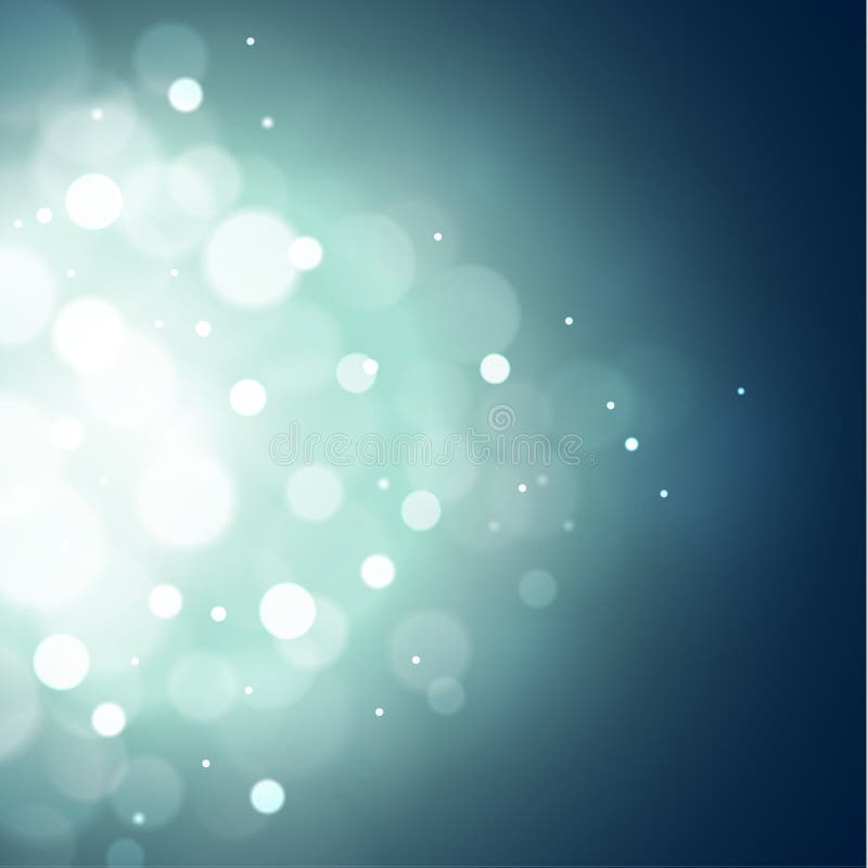 Fondo Azul Con Luces Desenfocadas Ilustración del Vector - Ilustración ...