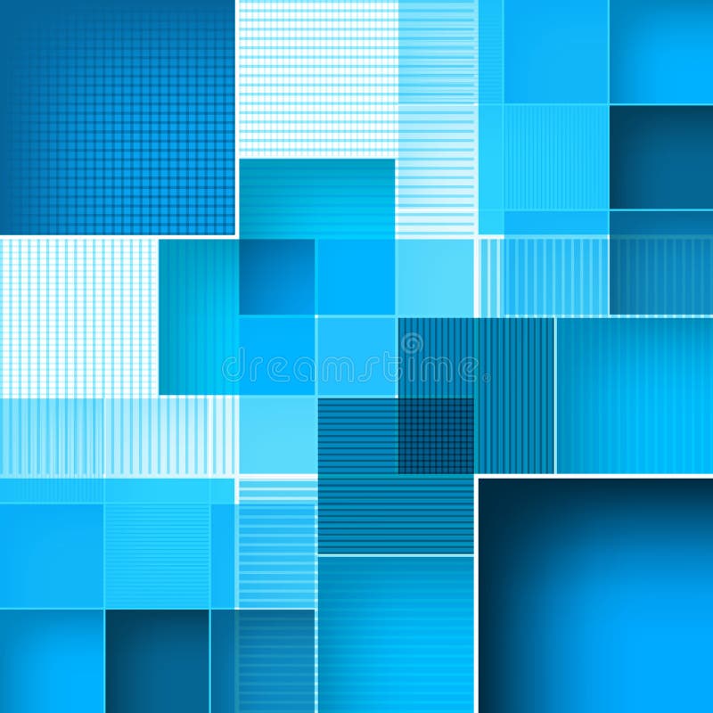 Fondo Azul Cuadrado Abstracto Vector Ilustración del Vector ...