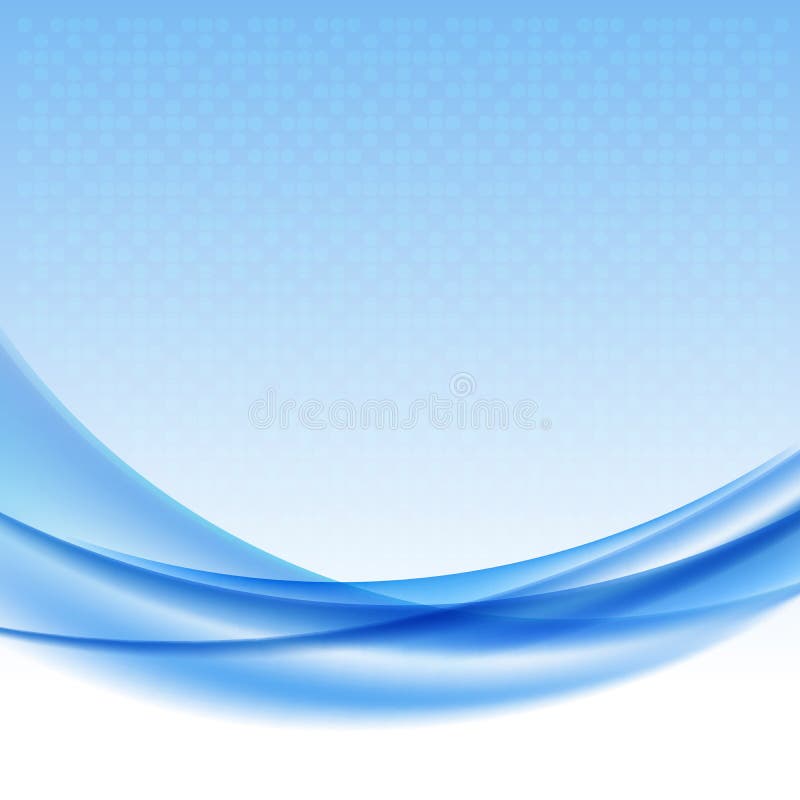 Fondo Azul De La Onda Con El Tono Medio. Ilustración del Vector ...