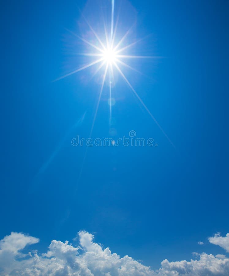 Fondo Azul Del Cielo Con Nubes Foto de archivo - Imagen de aire ...