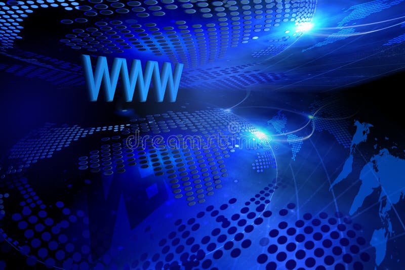 Fondo azul de internet imagen de archivo. Imagen de icono - 16823327