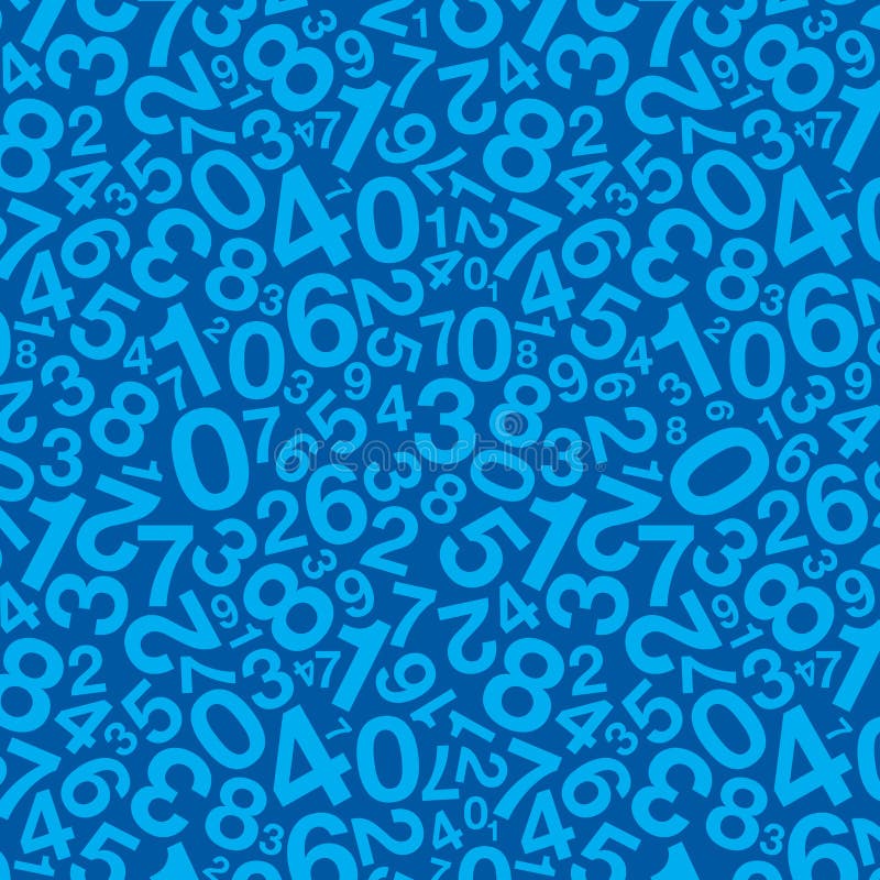 Fondo azul del número ilustración del vector. Ilustración de negocios ...