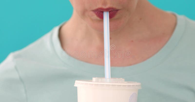 Fondo Azul Del Perfil De La Mujer Almacen De Video - Vídeo de atractivo ...