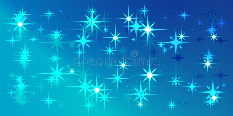 Fondo Azul Del Vector Con Las Estrellas Azules Ilustración del Vector ...