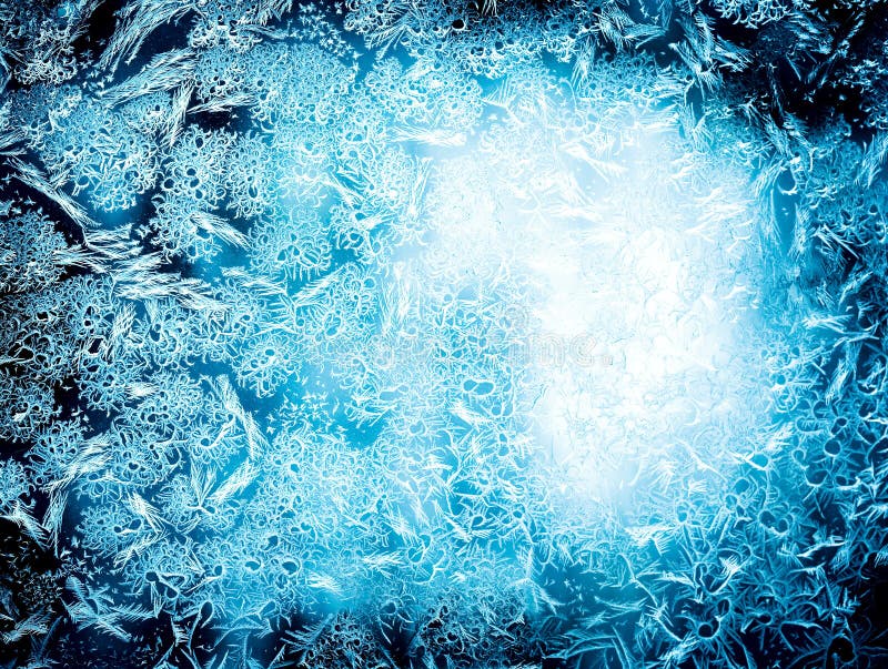 Borde azul escarchado foto de archivo. Imagen de invierno - 363904
