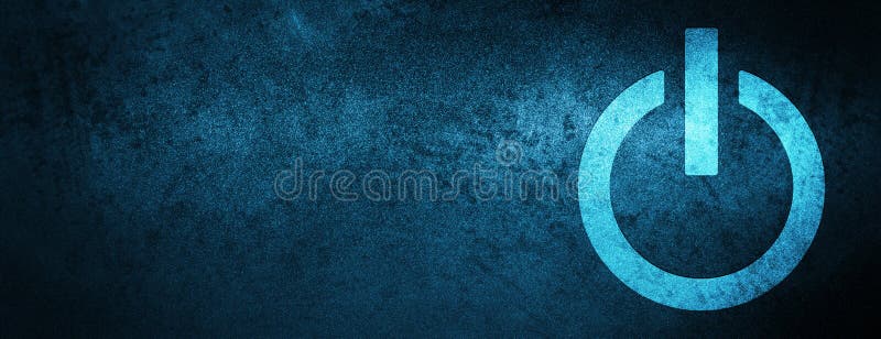 Fondo Azul Especial De La Bandera Del Icono Del Poder Stock de ...
