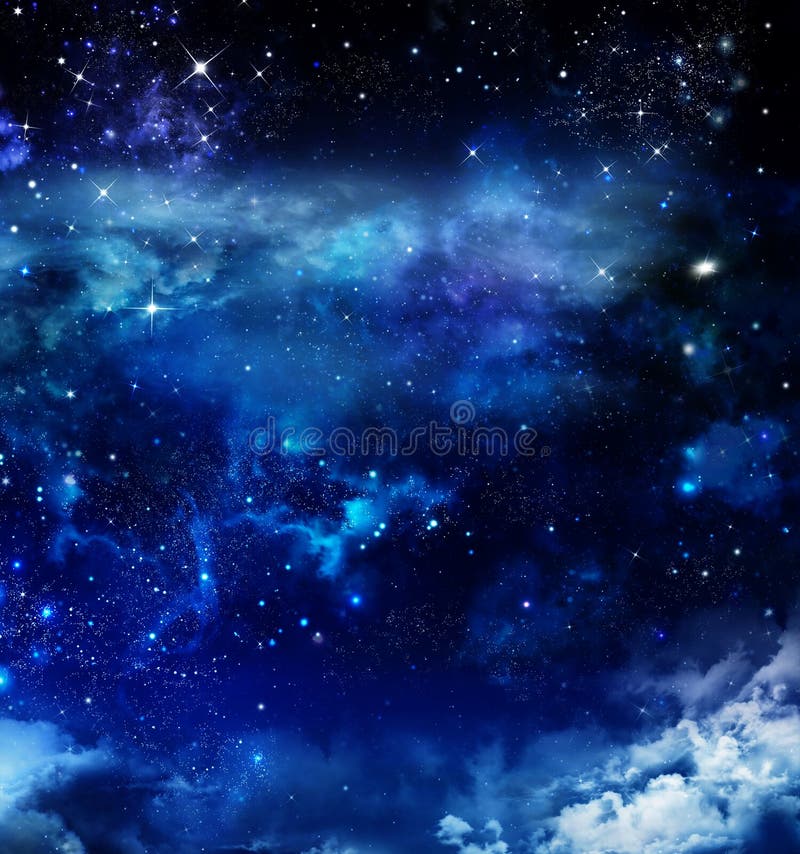 Fondo Azul Estrellado Abstracto Stock de ilustración - Ilustración de ...