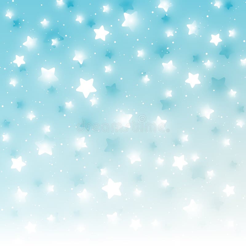 Fondo Azul Estrellado Del Bokeh Ilustración del Vector - Ilustración de ...