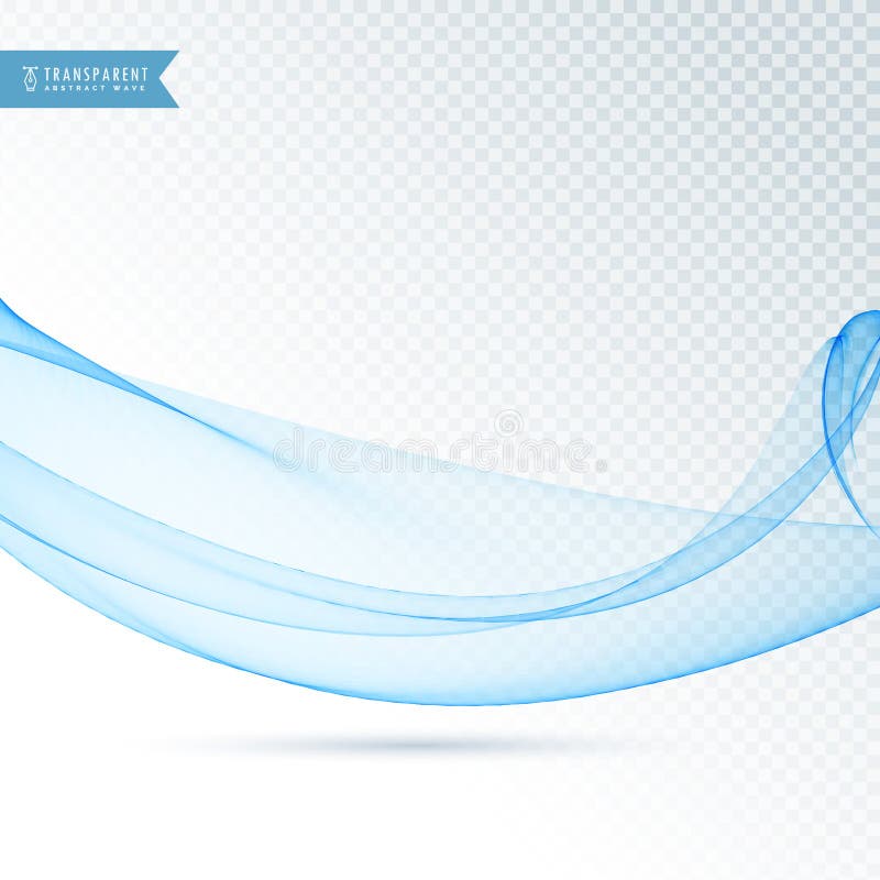 Fondo Azul Transparente Liso De La Onda Ilustración del Vector ...