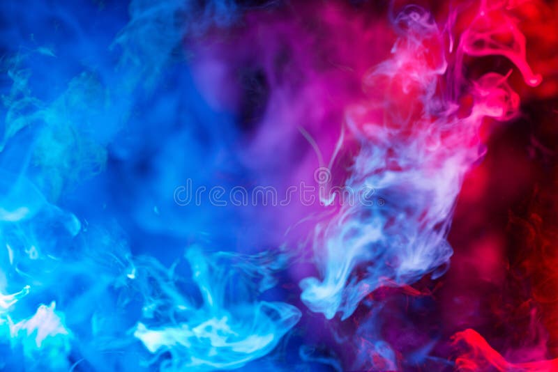 Fondo azul y rojo del humo foto de archivo. Imagen de curva - 133620346