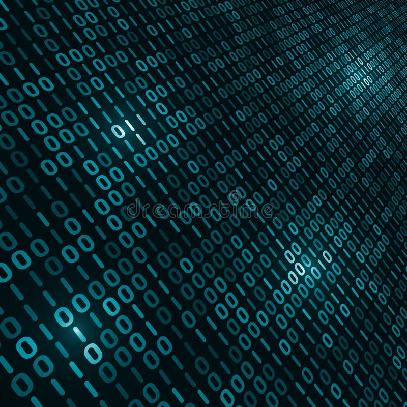 Fondo Binario Di Codice Macchina Illustrazione Vettoriale ...