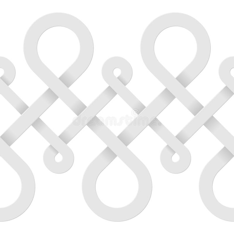 Fondo Abstracto De Los Lazos Sin Fin Ilustración del Vector ...