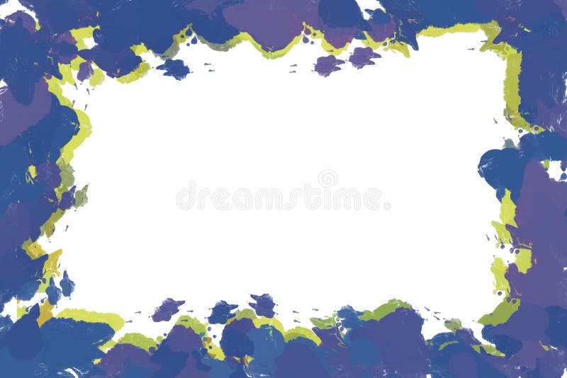 Fondo Blanco Con Marco De Color Azul Stock de ilustración - Ilustración ...