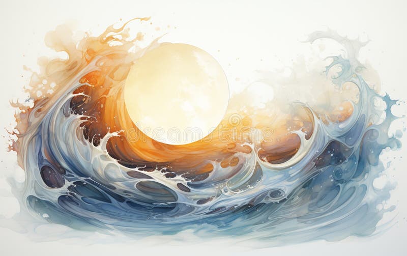 Fondo Blanco De La Ola Solar Imagen de archivo - Imagen de digital ...