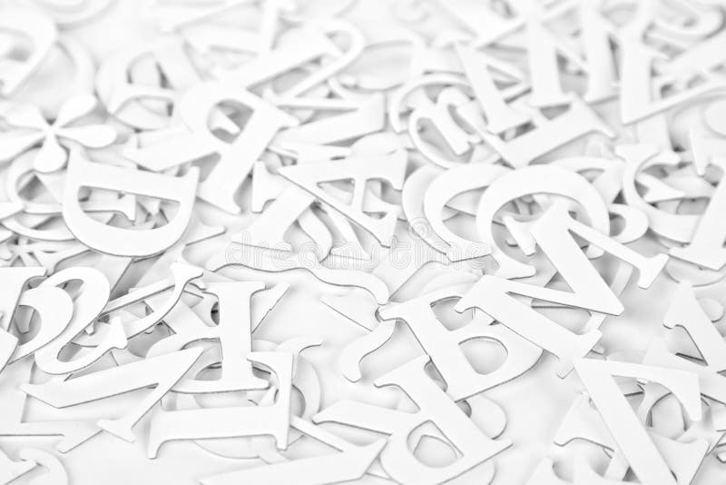 Fondo Blanco De Letras Latinas Imagen de archivo - Imagen de textura ...