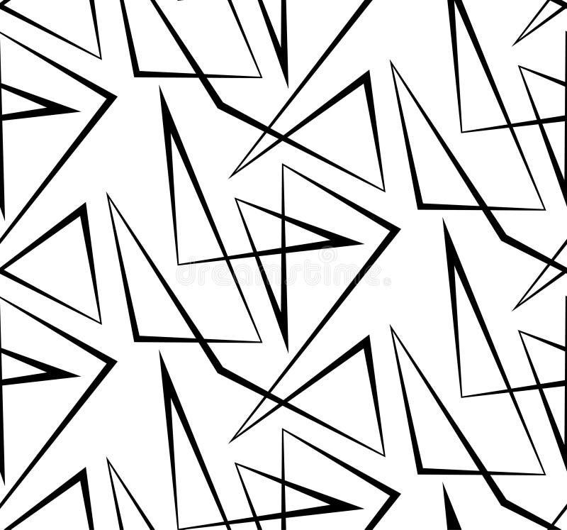 Fondo Blanco Inconsútil Del Vector Abstracto De Líneas Negras ...